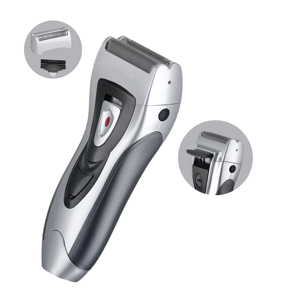 Mens Rechargeable Cordless Electric Shaver Razor Trimmer Dual Blade Wet